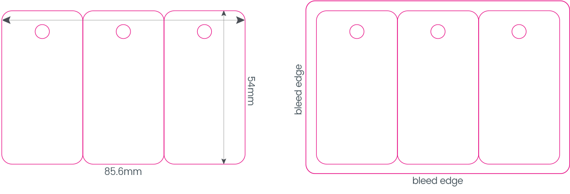 Plastic Card Hub | Plastic Card Hub | Custom Plastic 3up Fob Cards